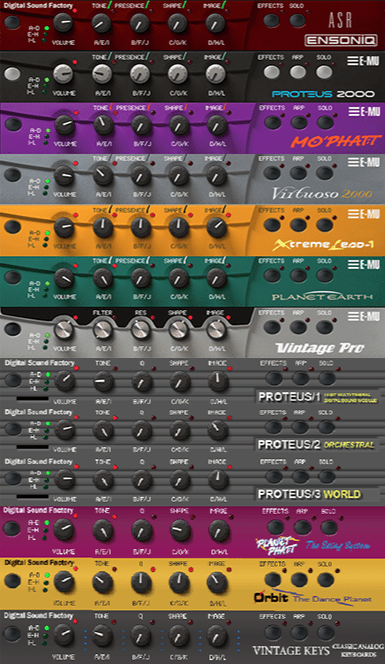 E-MU Ensoniq Mega Rack Library Bundle - E-mu Proteus Rack - E-mu ...